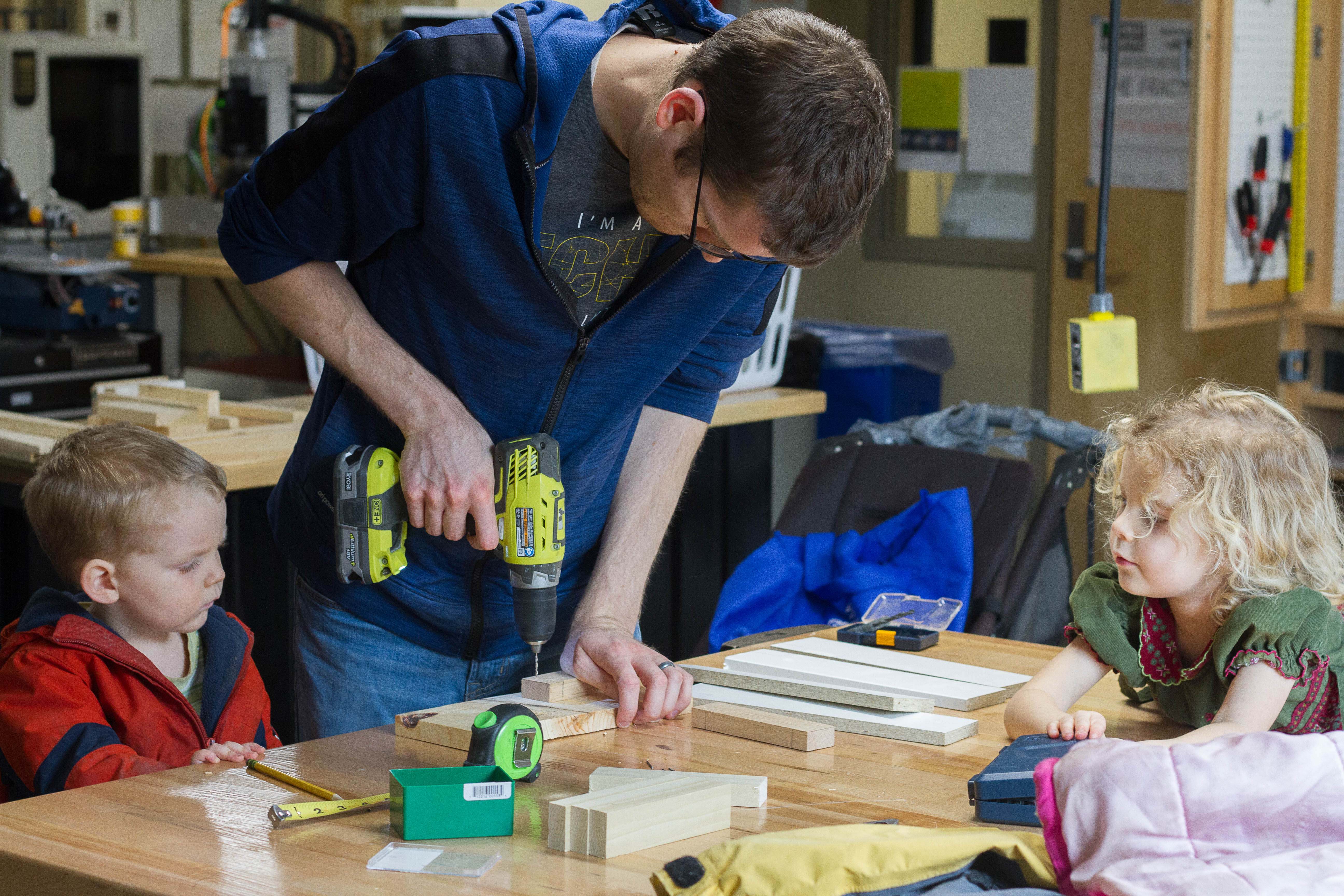 Project: Laundry Basket Stand and Wood Computers - A Jackson Family